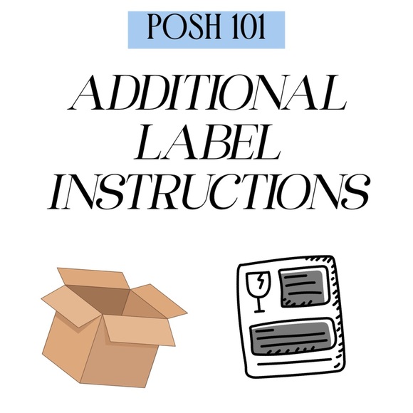 Other | Posh 11 Additional Label Step By Step | Poshmark